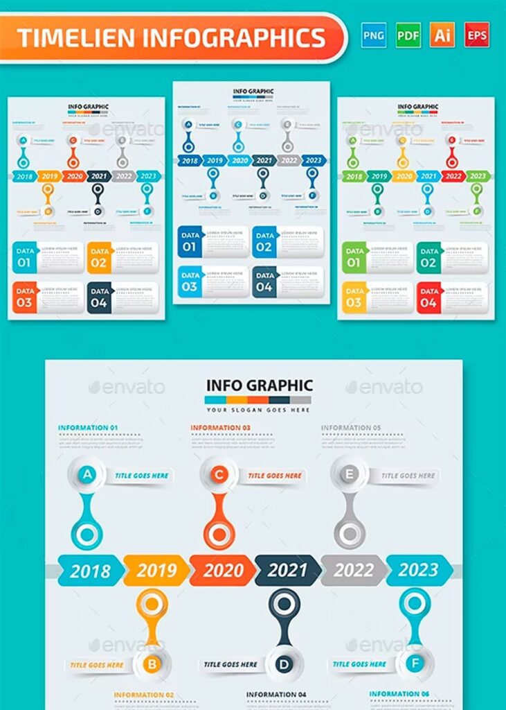 Timeline Infographics Design – MasterBundles