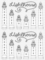 Vector Outline Lighthouse – MasterBundles