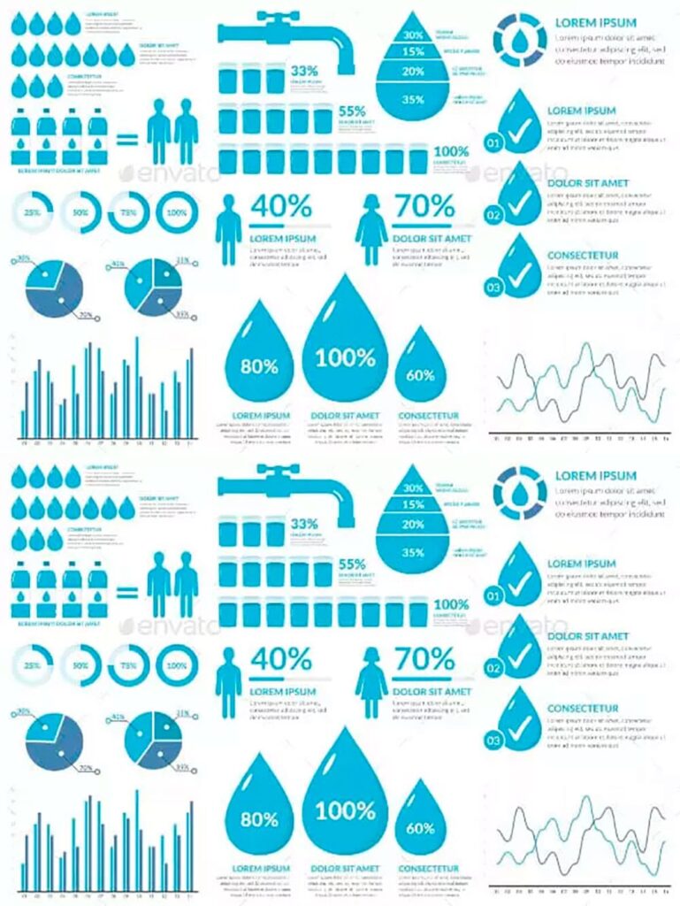 Water Infographics – MasterBundles