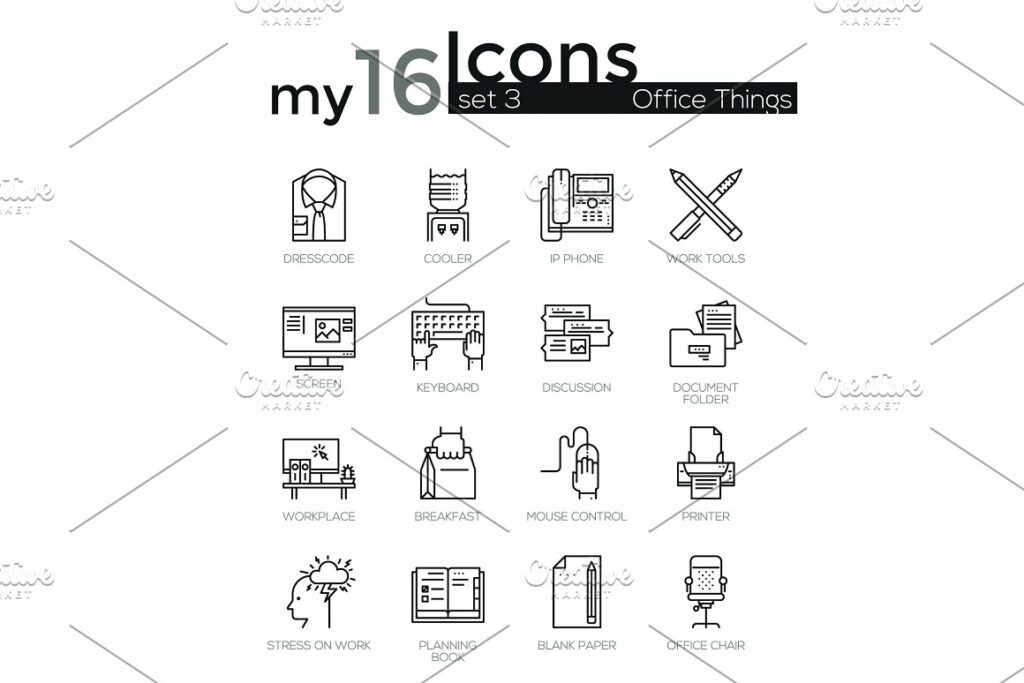 My Thin Line Icons Collection – MasterBundles