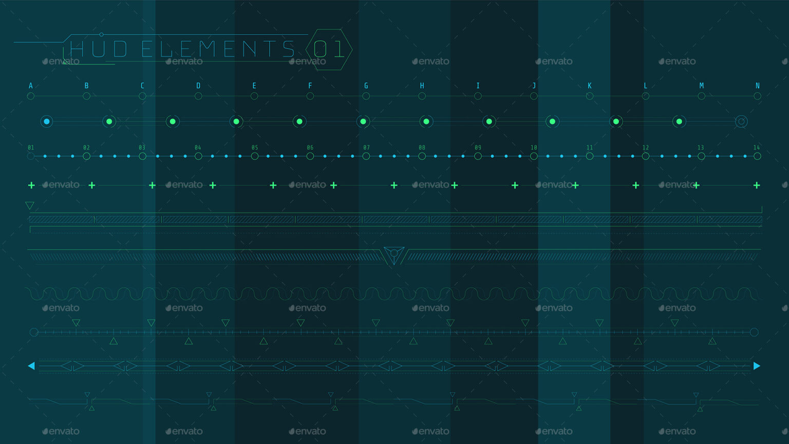 HUD Pro Infographic Elements – MasterBundles