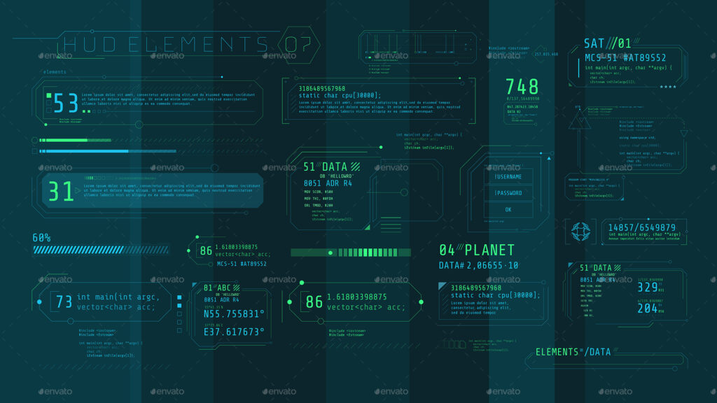 HUD Pro Infographic Elements – MasterBundles