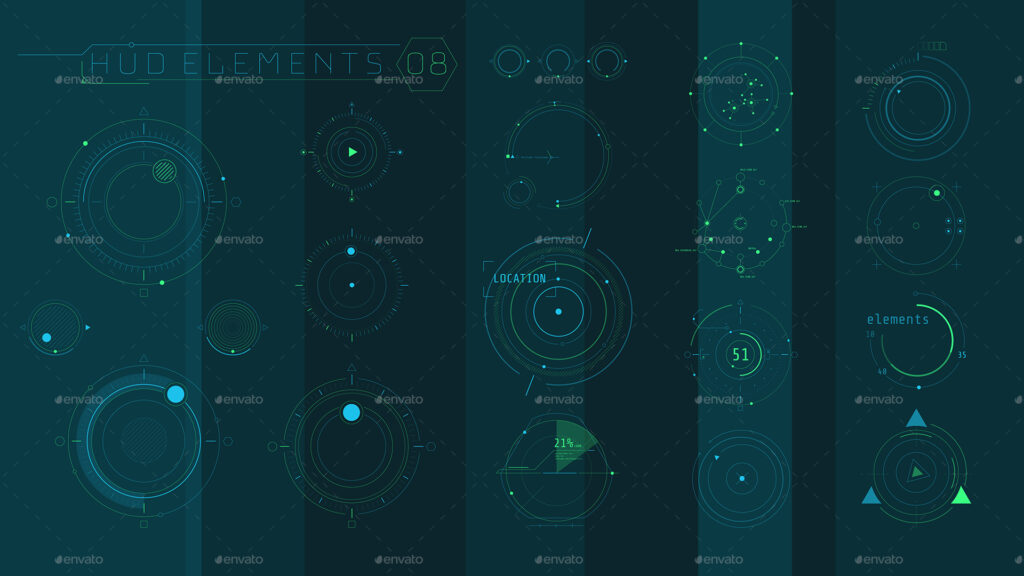 HUD Pro Infographic Elements – MasterBundles