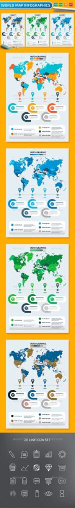 Map Infographics Design – MasterBundles