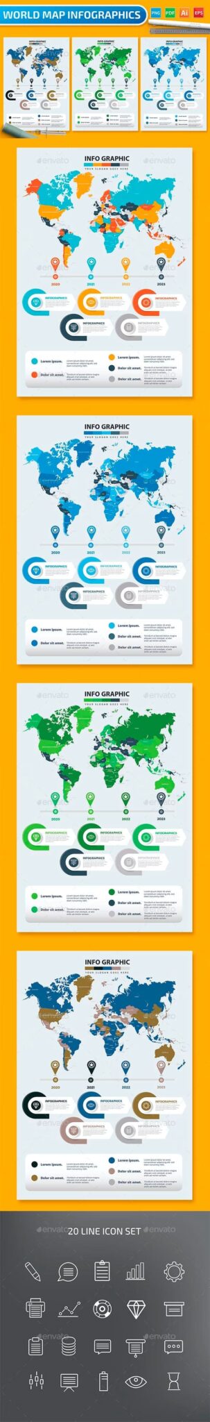 Map Infographics Design – MasterBundles
