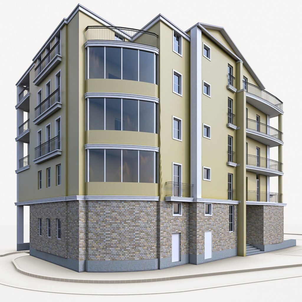 Russian Residential Building – MasterBundles
