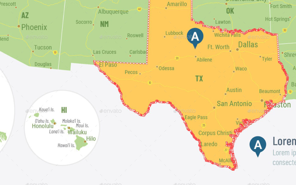 USA Infographic Map – MasterBundles