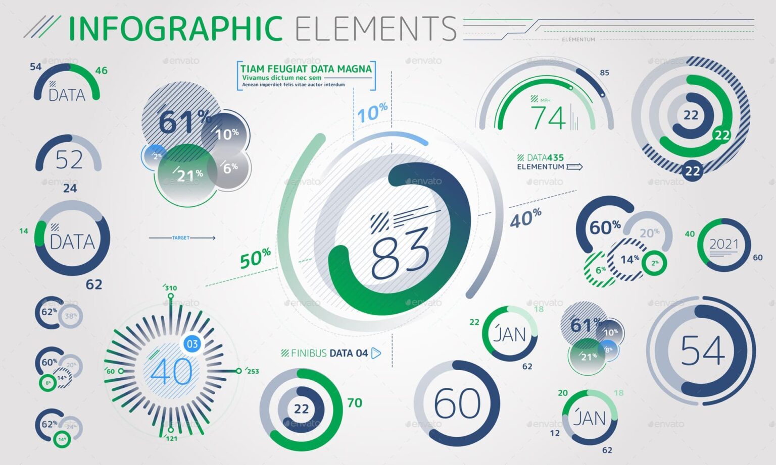 Infographic Elements – MasterBundles