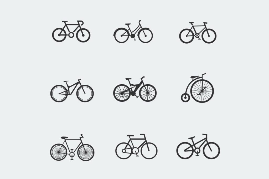 9 Bicycle Icons – MasterBundles