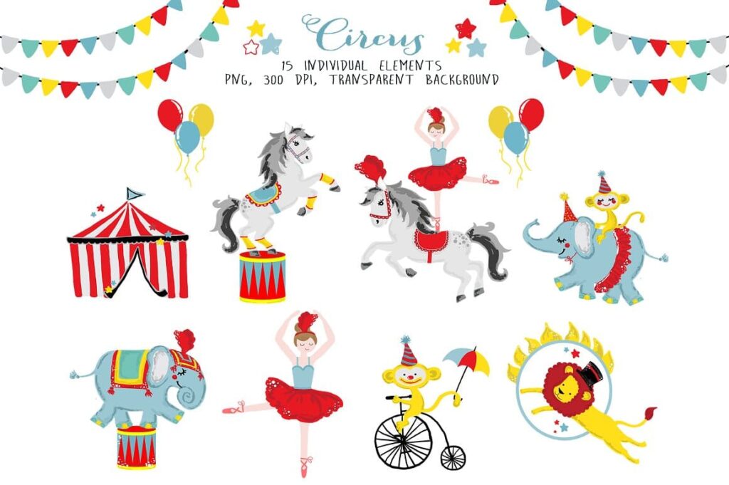 Circus Carnival Clip Art – MasterBundles