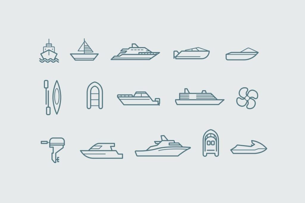 15 Boat Icons – MasterBundles