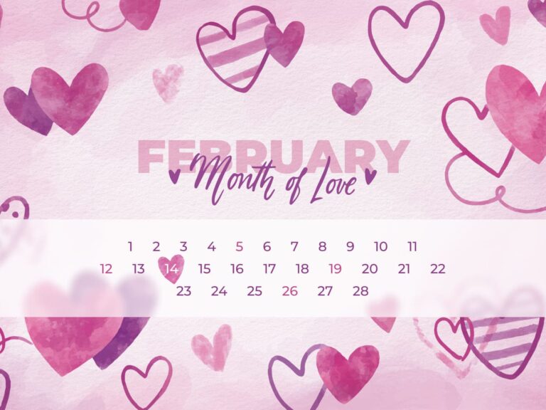 Printable February Calendar – MasterBundles