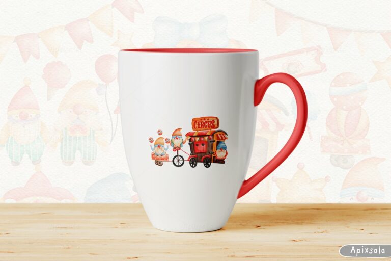 Watercolor Circus Gnome Clipart – MasterBundles