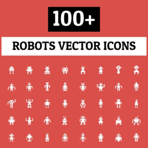 100+ Robots Vector Icons – MasterBundles