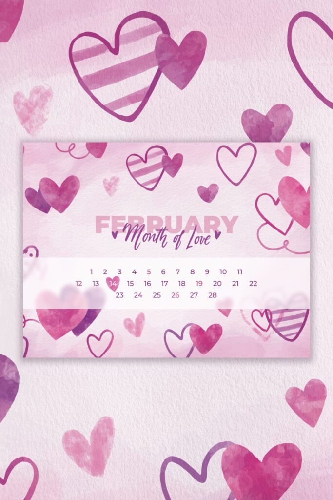 Printable February Calendar – MasterBundles