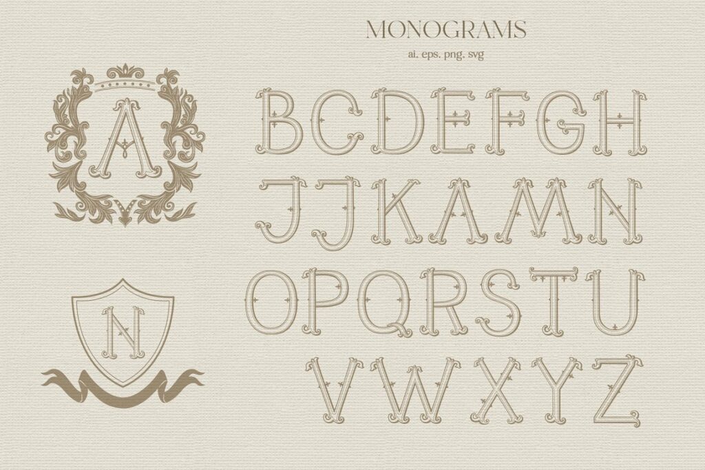 Wedding Monogram Creator. Crests. – MasterBundles