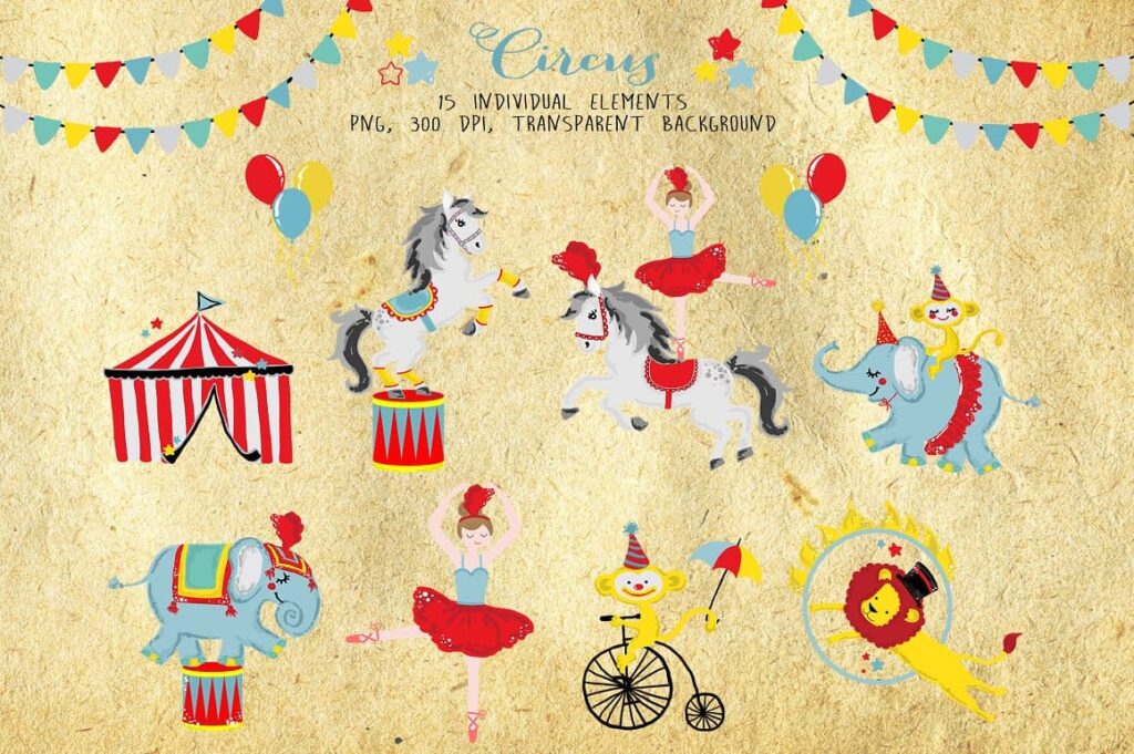 Circus Carnival Clip Art – MasterBundles