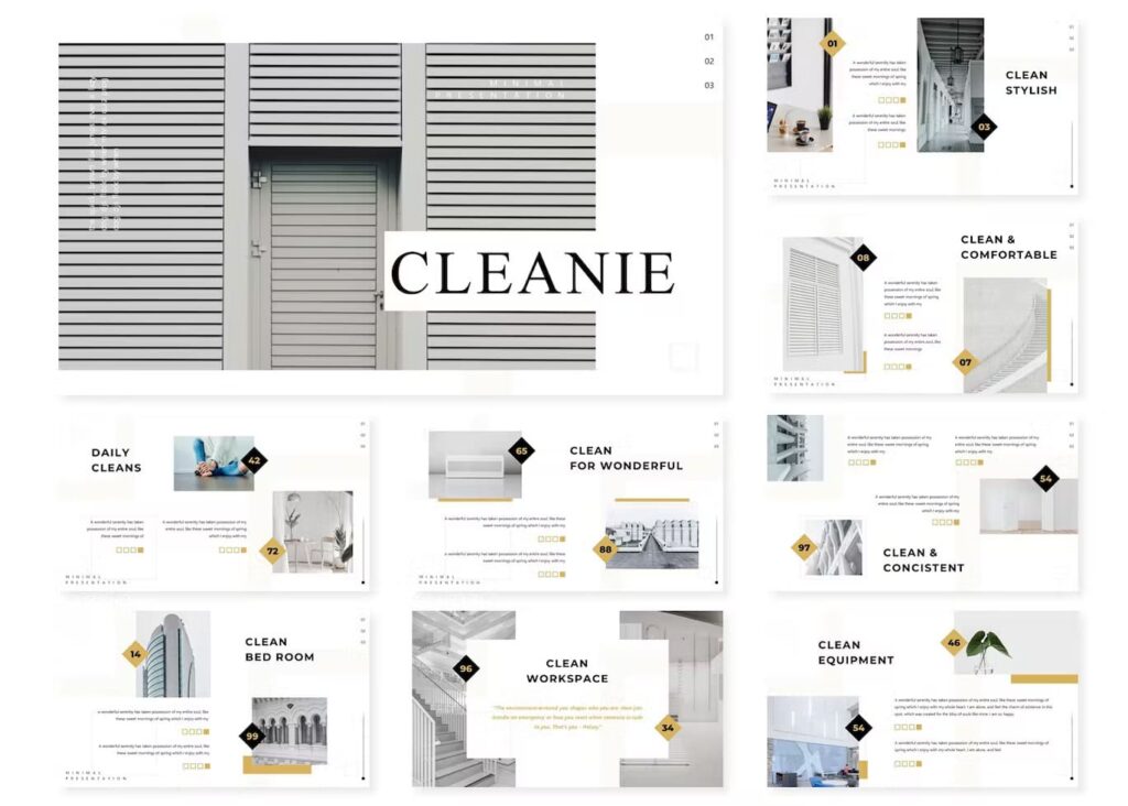 Clean Google Slides Template – MasterBundles