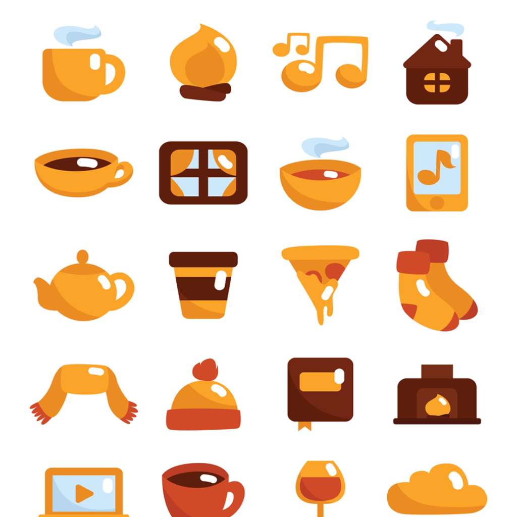 20 Cozy Evening Vector Illustrations Set – MasterBundles