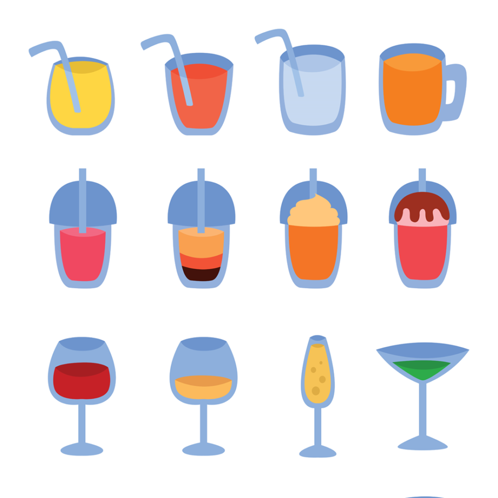 20 Flat Icons Drinks Alcoholic – MasterBundles