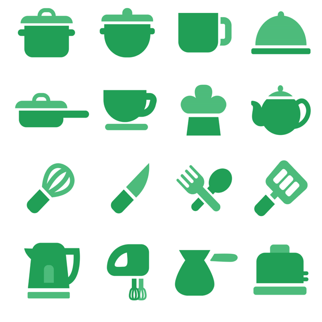 20 Green Cooking Icons – MasterBundles