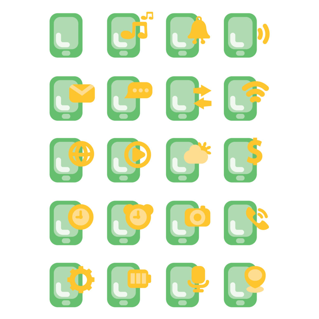 20 Phone Icons Set – MasterBundles