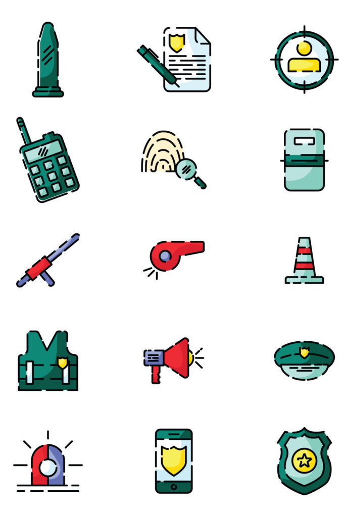 20 Police Icons Set – MasterBundles