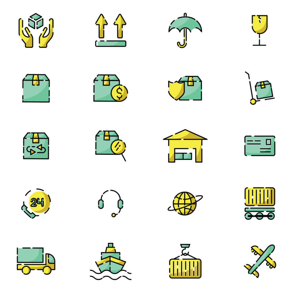 20 Shipping Icons Set – MasterBundles