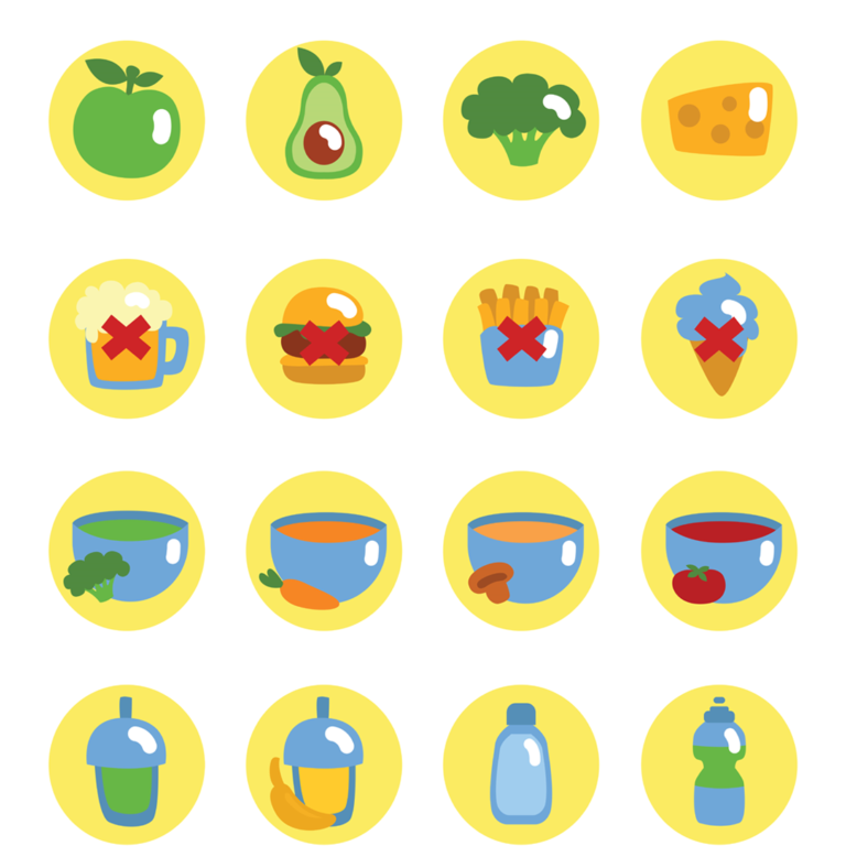 20 Sports Diet Icons Set – MasterBundles