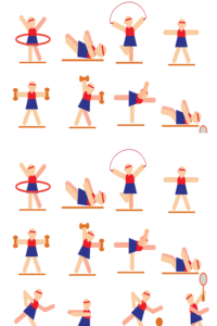 20 Sportswomen Characters Set – MasterBundles