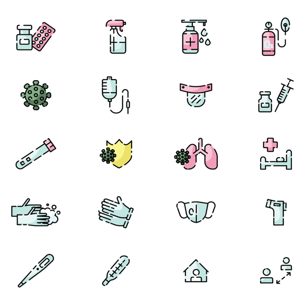 20 Virus Medical Icons Set – MasterBundles