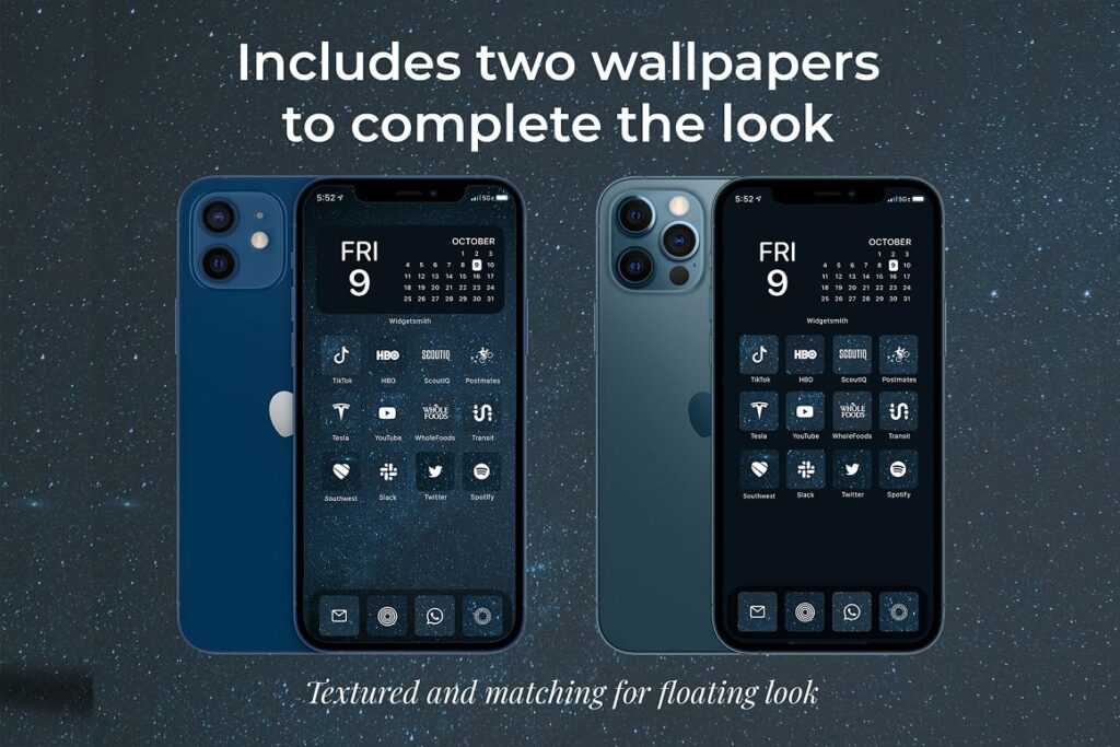 300 Stars & Night Sky iOS 14 Icons – MasterBundles