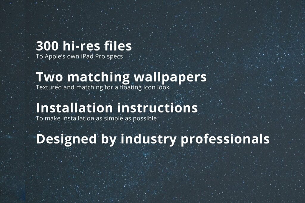 300 Stars & Night Sky iOS 14 Icons – MasterBundles