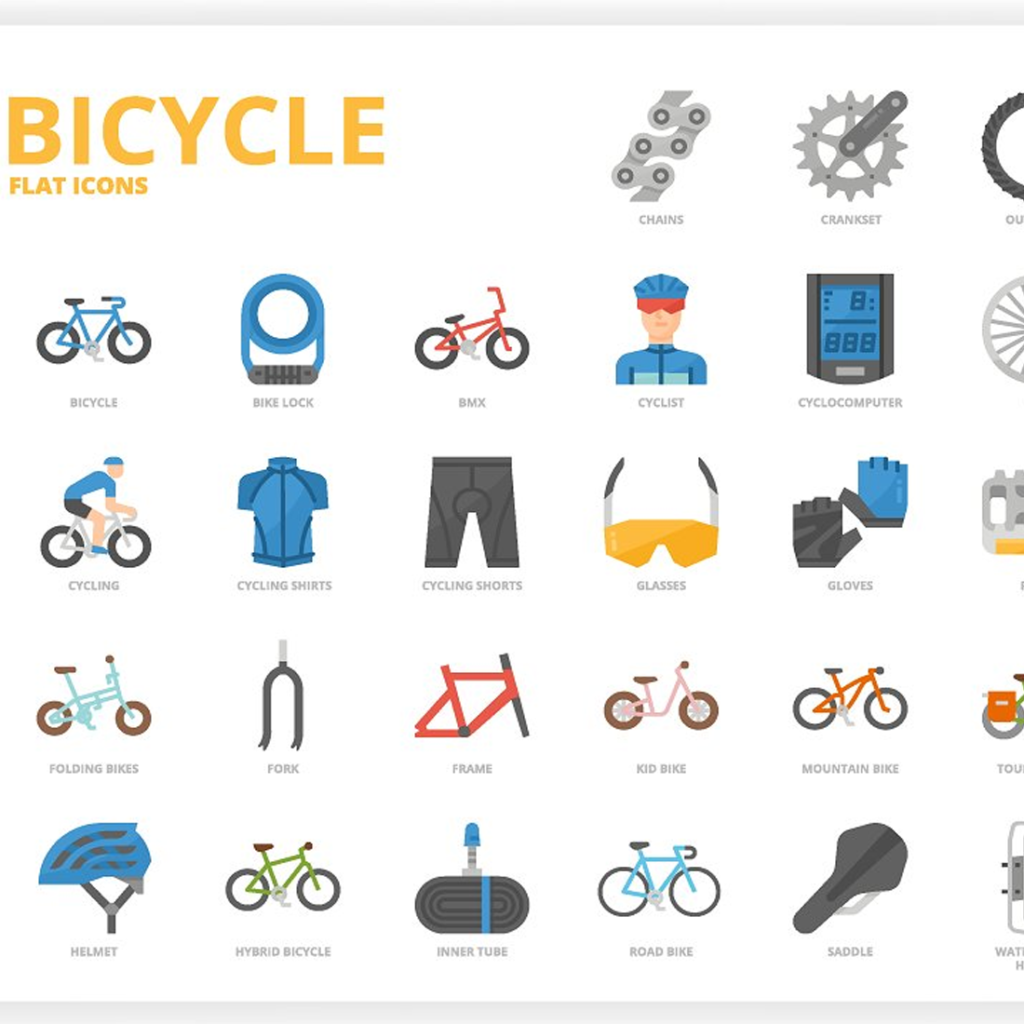 9 Bicycle Icons – MasterBundles