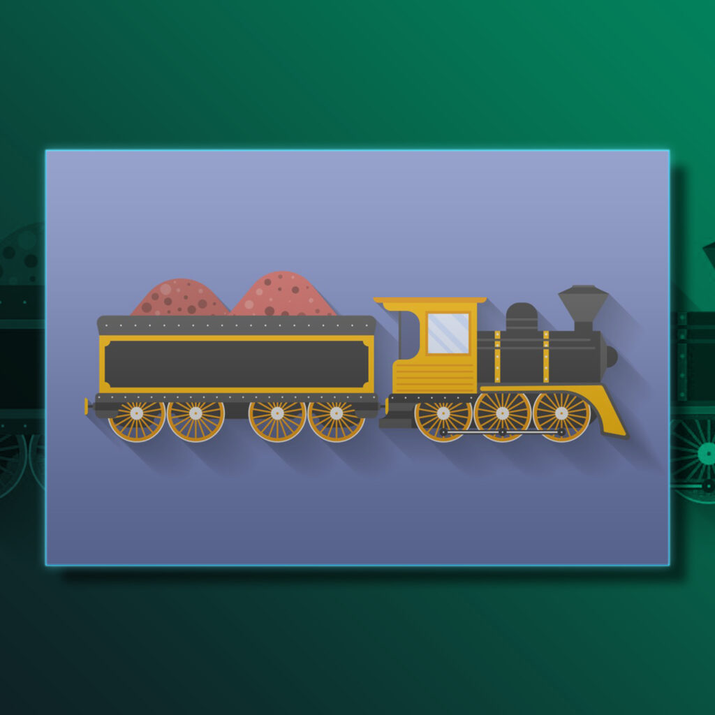 Steam Locomotive Speeding Mascot – MasterBundles