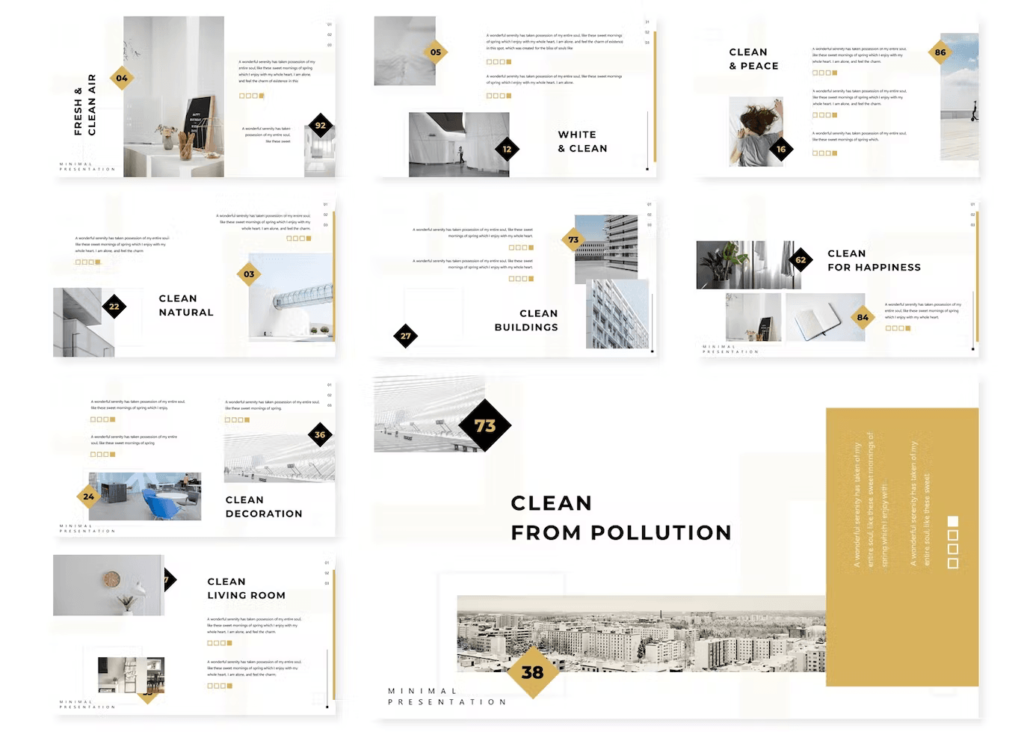 Clean Powerpoint Template – MasterBundles