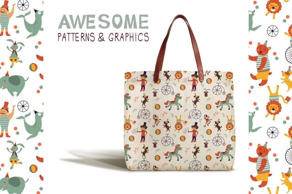 Circus Graphics and Patterns – MasterBundles