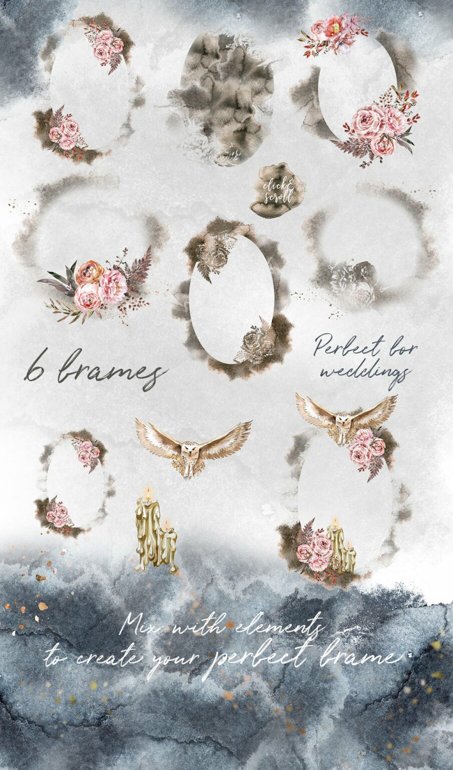 Watercolor Wizard Clipart Set – MasterBundles