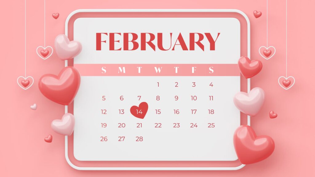 February Calendar Wallpaper – MasterBundles