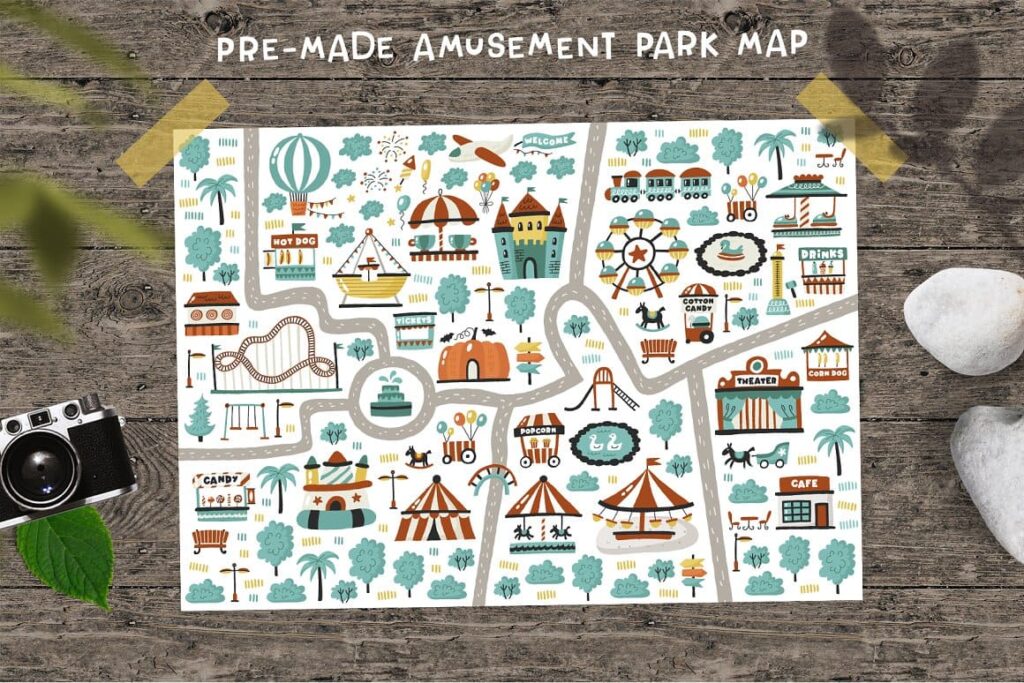 Amusement Park. Map Creator – MasterBundles