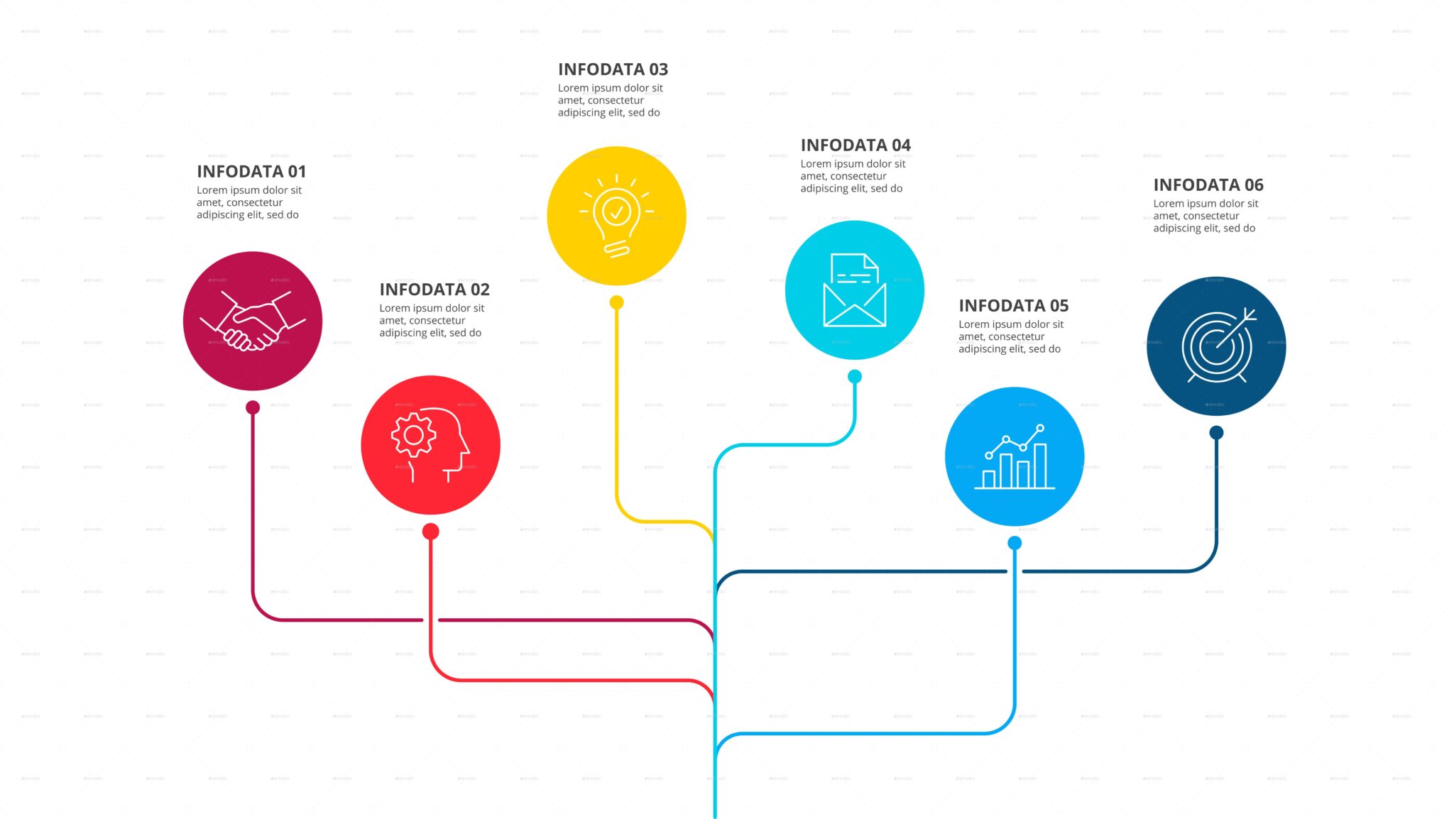 Flowchart Infographics Set 03 – MasterBundles