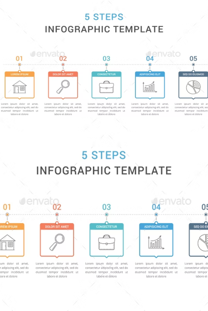 5 Steps - Infographic Template – MasterBundles