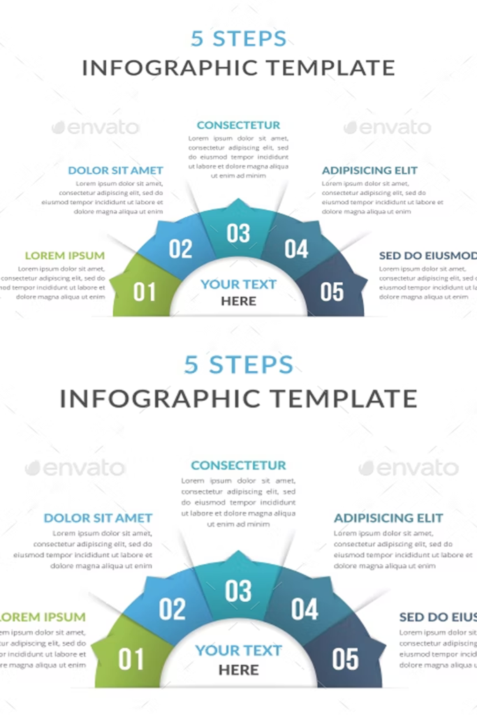5 Steps Infographics – MasterBundles