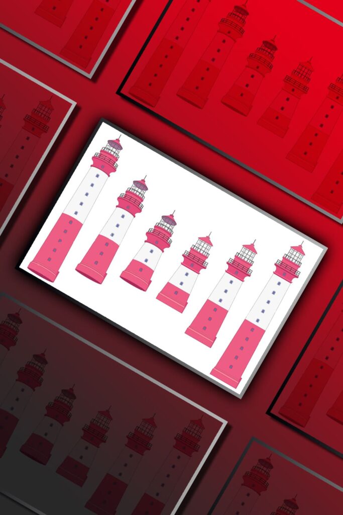 Vector Outline Lighthouse Beacon Set – MasterBundles