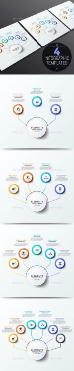 Modern Infographic Choice Templates (4 Items) – MasterBundles