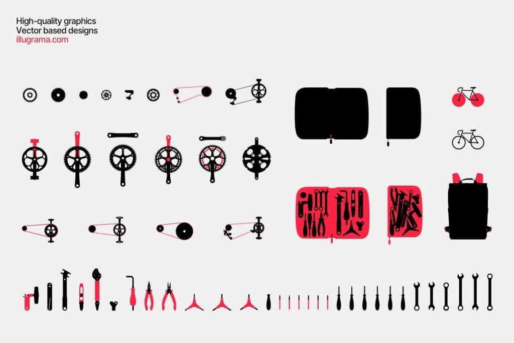 Bicycles - Modern Graphics – MasterBundles