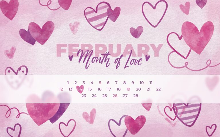 Printable February Calendar – MasterBundles