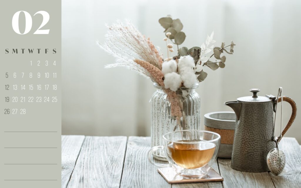 Free Printable February Calendar – MasterBundles