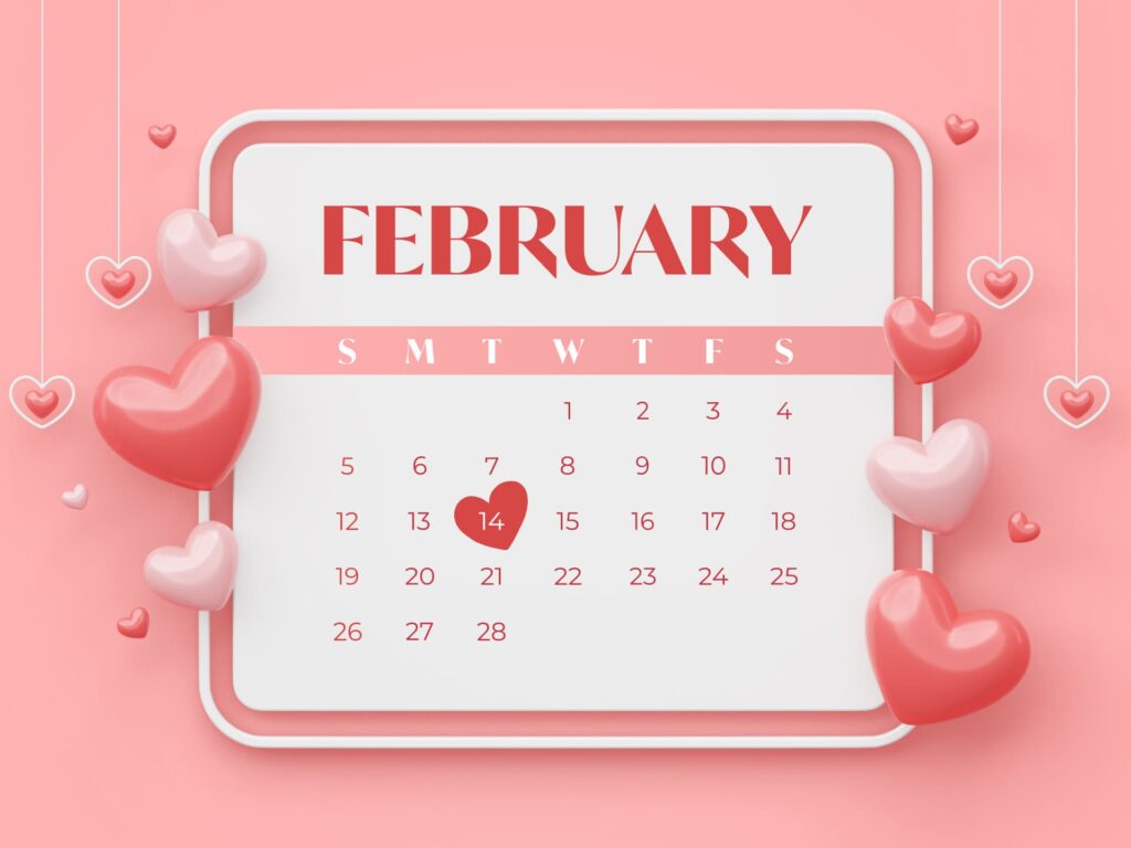 February Calendar Wallpaper – MasterBundles