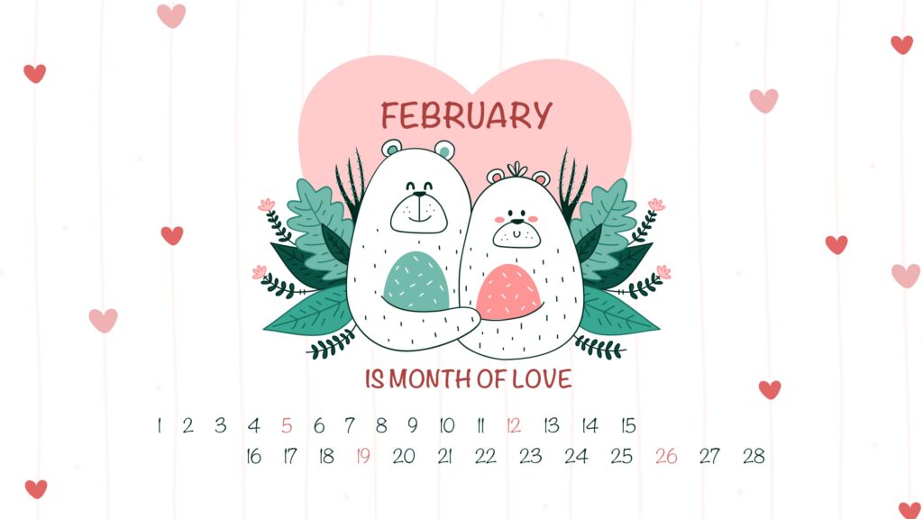 Free February Month Calendar – MasterBundles